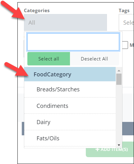 Adding Items to a Menu – MealSuite
