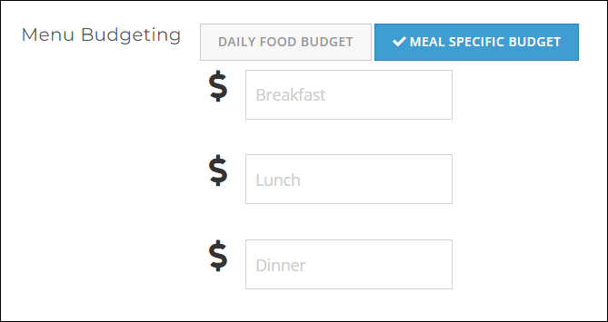 Editing Menu Properties – MealSuite
