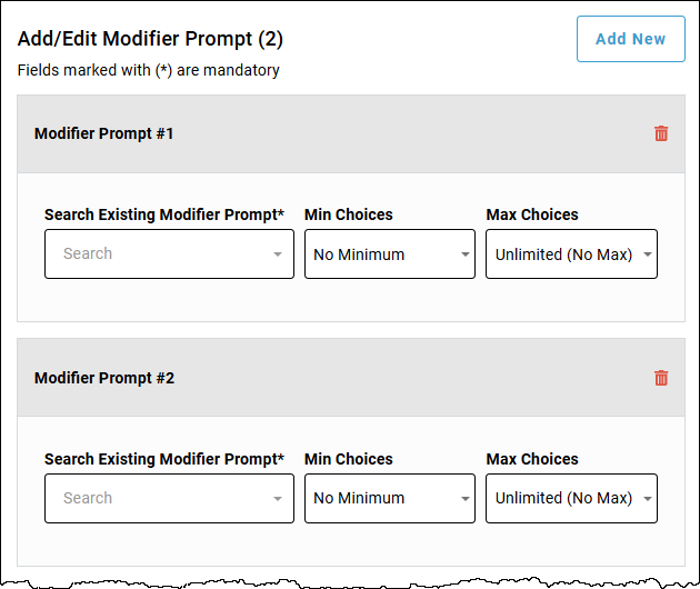 Creating Modifier Prompts (i.e., Forced Modifiers) – MealSuite