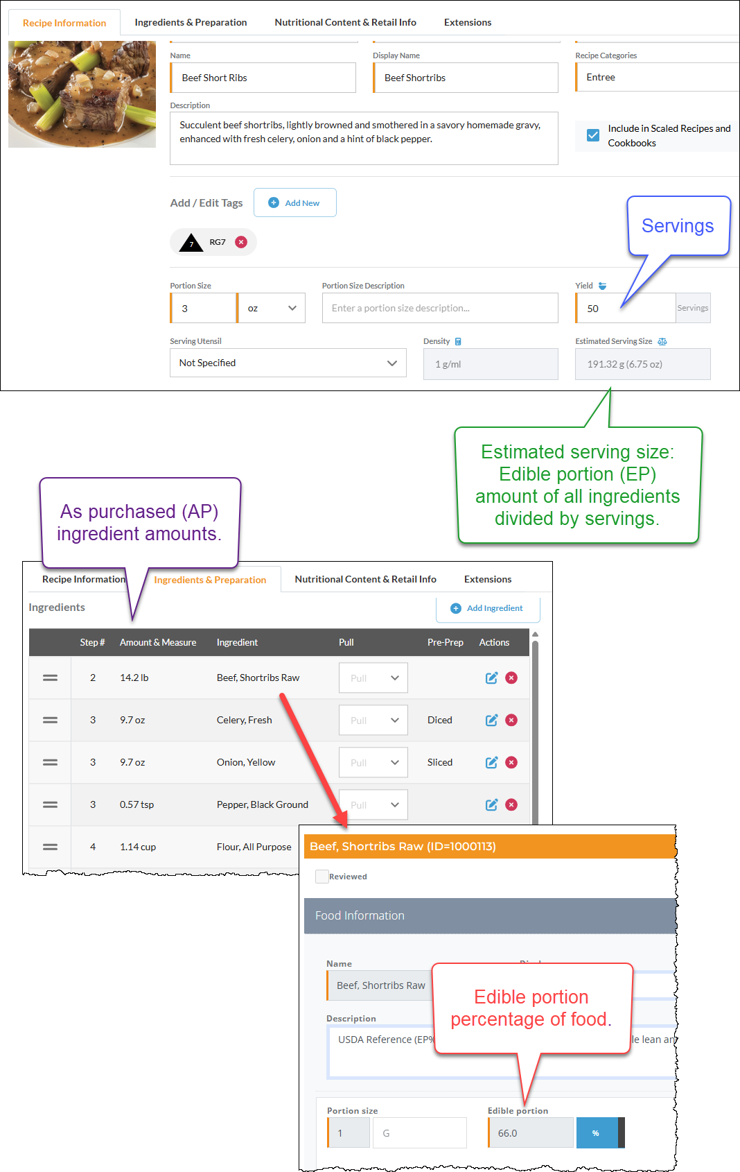 Understanding Estimated Serving Size (ESS) of a Recipe – MealSuite