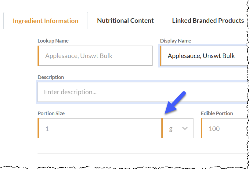Working with Food Items (i.e., Ingredients and Prepared Foods) – MealSuite