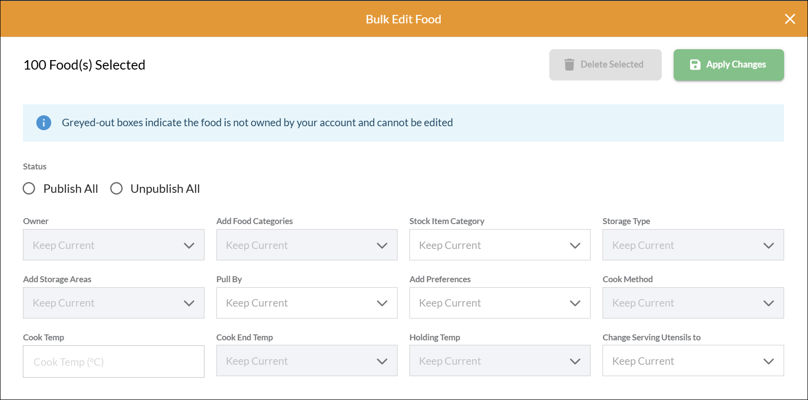 Working with Food Items (i.e., Ingredients and Prepared Foods) – MealSuite