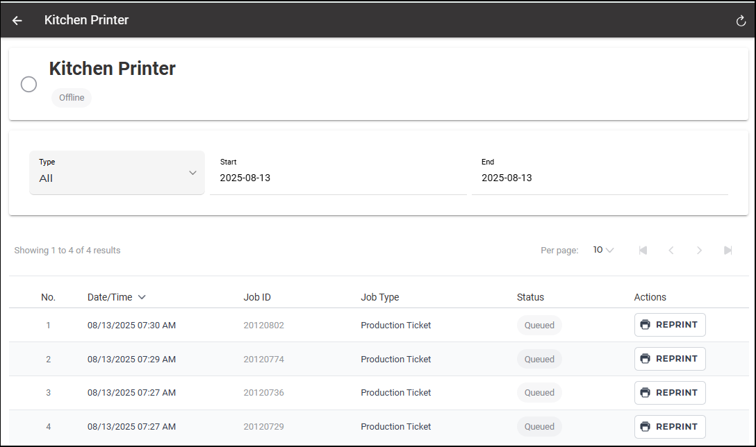 Managing Tickets on a KMS Screen – MealSuite