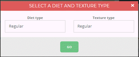 Viewing Offerings for Diet/Texture Types on Menu Day View – MealSuite