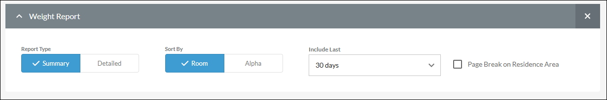 Weight Report (People) – MealSuite