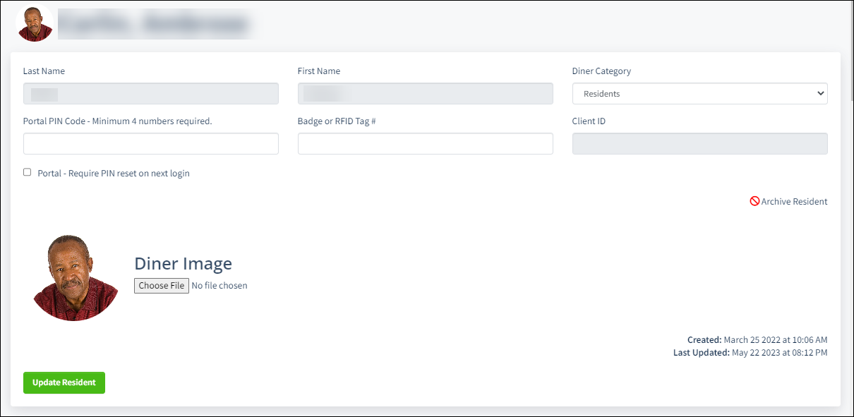 Touch App Diner Profiles – MealSuite