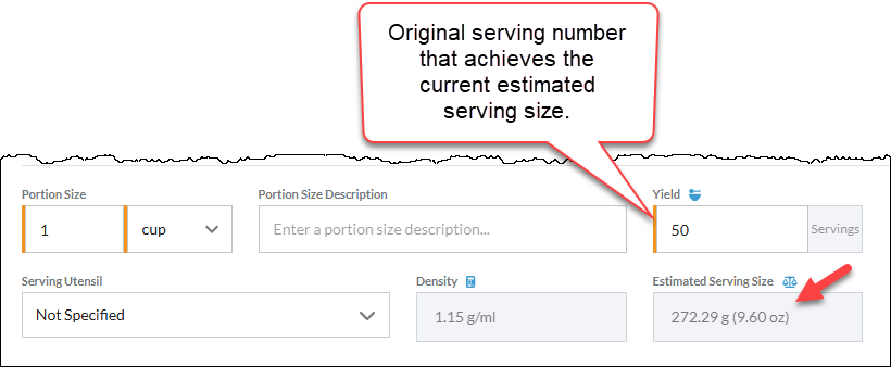 Adjusting Portion Size of Recipe and Automatically Calculating New ...