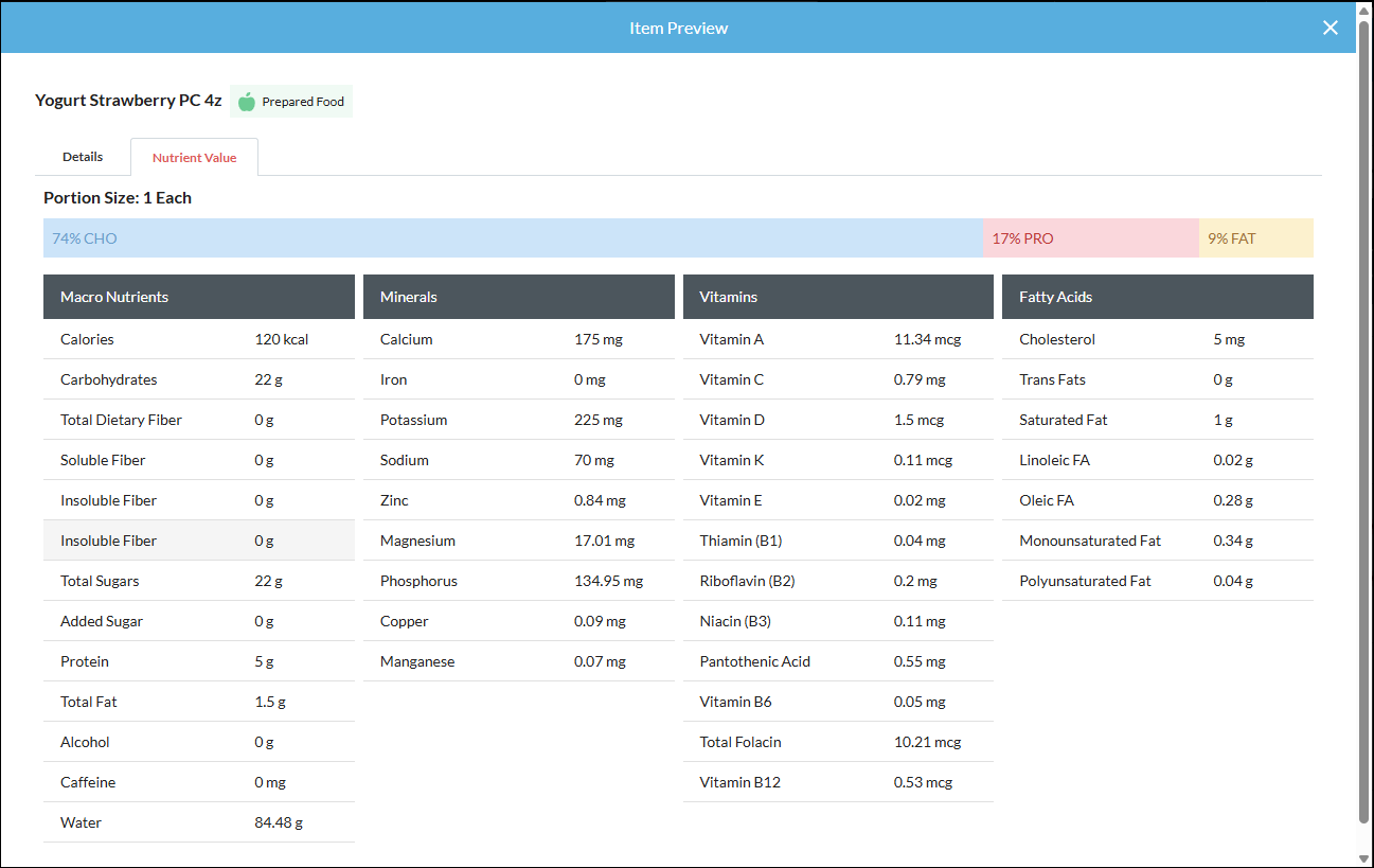 Adding a Personal Menu Item – MealSuite