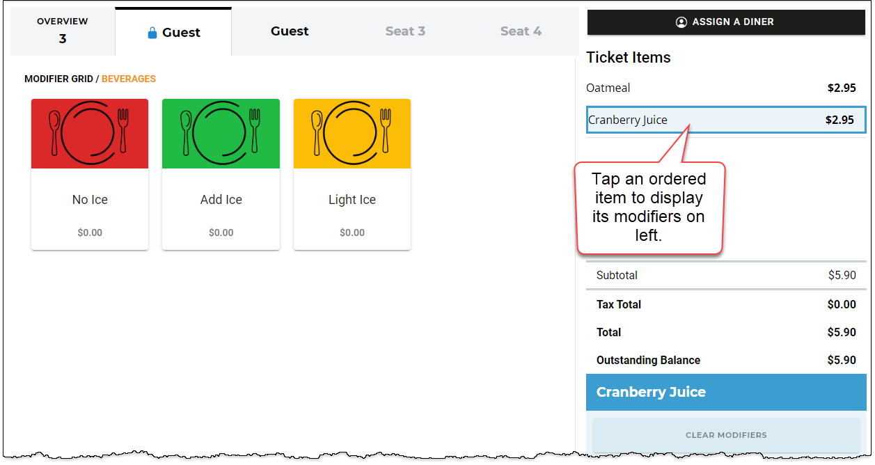 About POS Item Modifiers – MealSuite