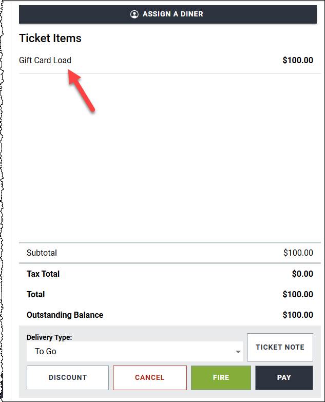 POS - Loading a Gift Card with a Custom Dollar Amount – MealSuite