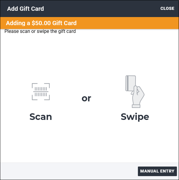 POS - Issuing a Preloaded Gift Card – MealSuite
