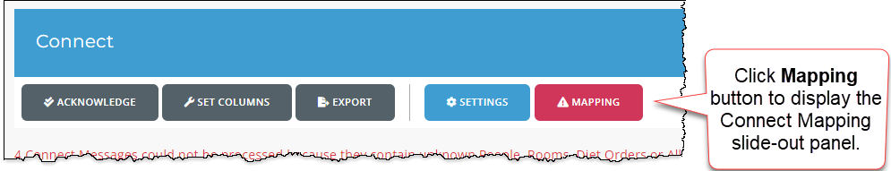 About Resolving Connect Messages – MealSuite