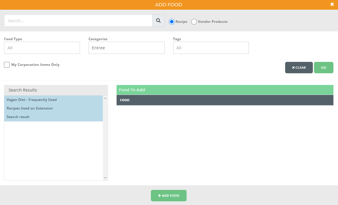 Working in a Menu Item Extension Grid – MealSuite